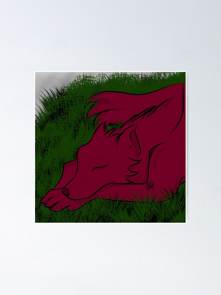 "Red wolf" Poster by CheyZNation | Redbubble