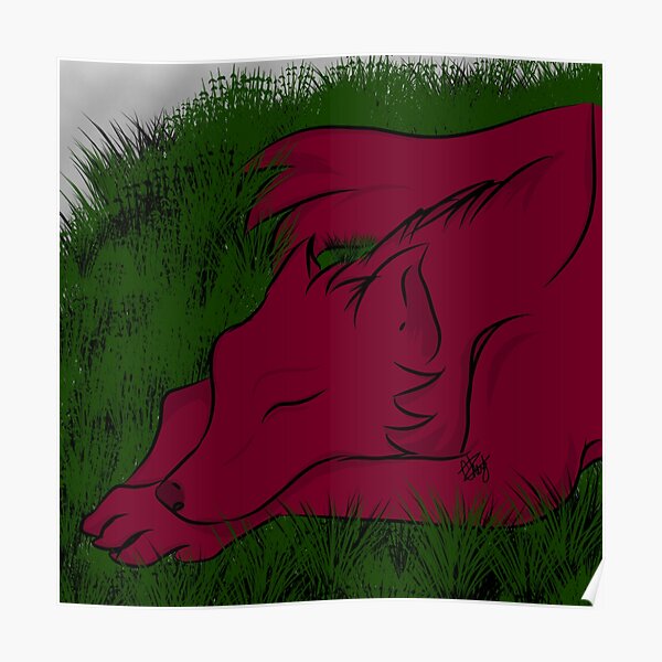 "Red wolf" Poster by CheyZNation | Redbubble