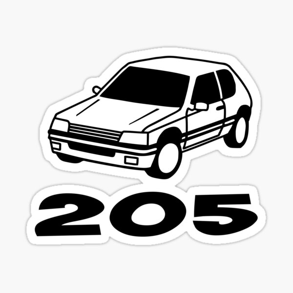 Stickers sur le thème Peugeot 205 | Redbubble