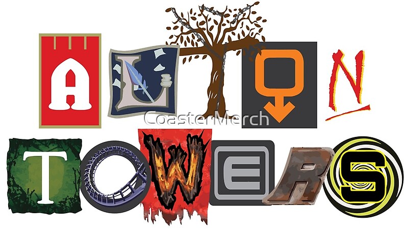 "Alton Towers Collage Design" by CoasterMerch | Redbubble