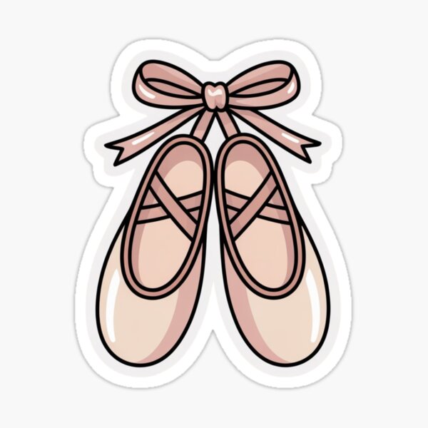 "ballet shoes" Sticker for Sale by GuGus1337 | Redbubble