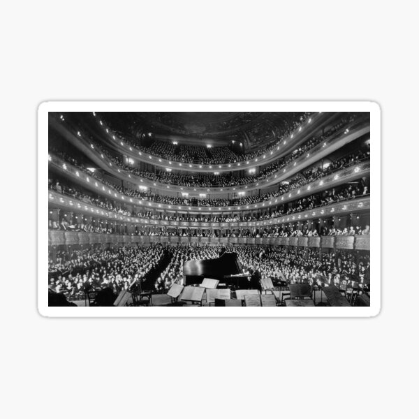 "Old Metropolitan Opera House Concert - NYC 1937" Sticker by ...