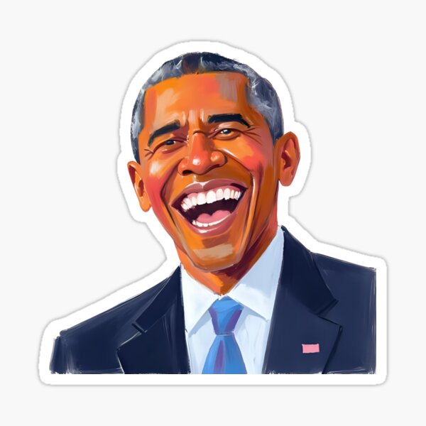 "Barack Obama" Sticker for Sale by MattBStickers | Redbubble