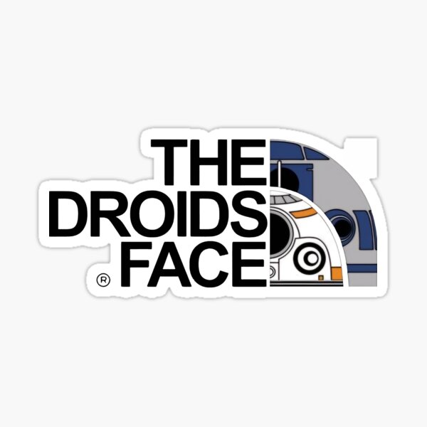 "The Droid Face" Sticker for Sale by Satisbuy | Redbubble