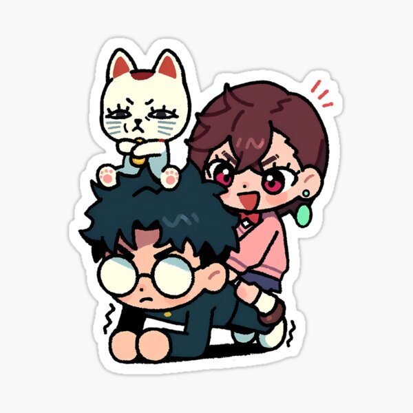 "Okarun and Momo" Sticker by Dorislike23 | Redbubble