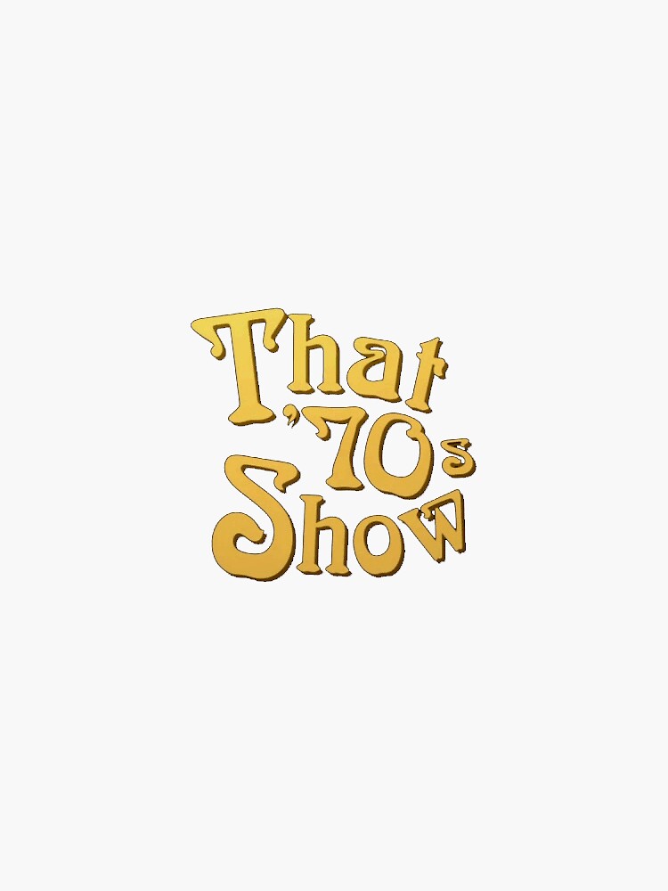 "70s logo" Sticker for Sale by vicuni | Redbubble
