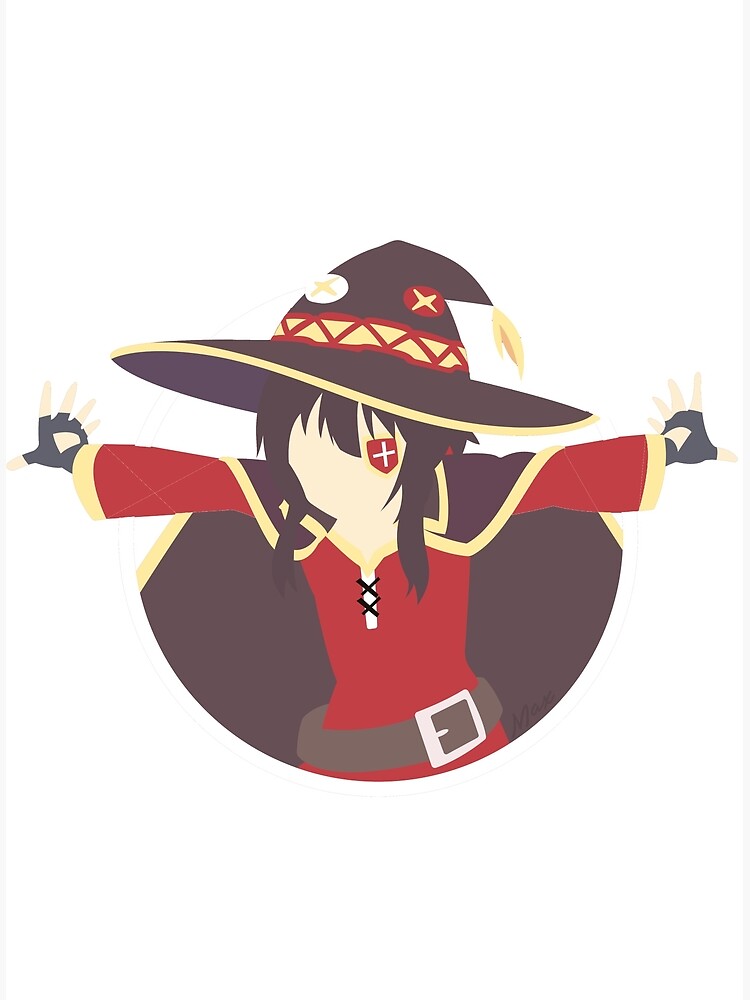 "Konosuba Minimalist Megumin Design" Poster for Sale by johnwider ...
