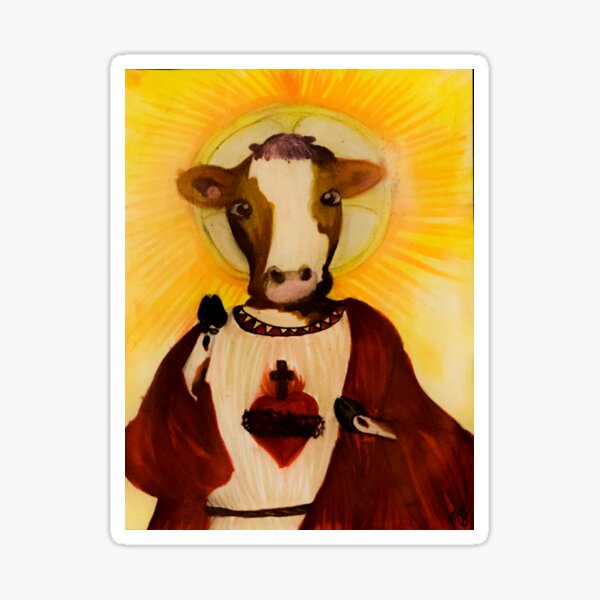 "Holy Cow" Sticker by KaleidoscopeKai | Redbubble