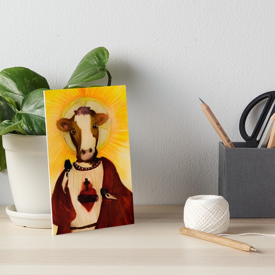 "Holy Cow" Art Board Print by KaleidoscopeKai | Redbubble