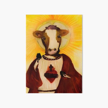 "Holy Cow" Art Board Print by KaleidoscopeKai | Redbubble