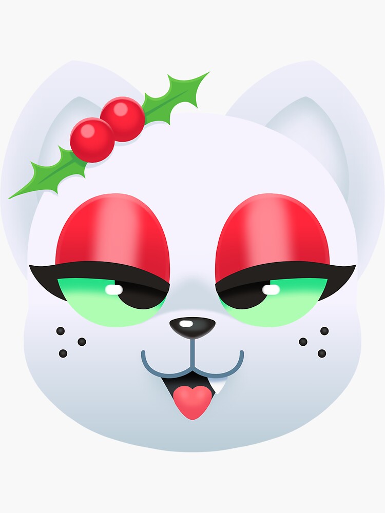 "Peppermint Cat" Sticker for Sale by acstlu | Redbubble