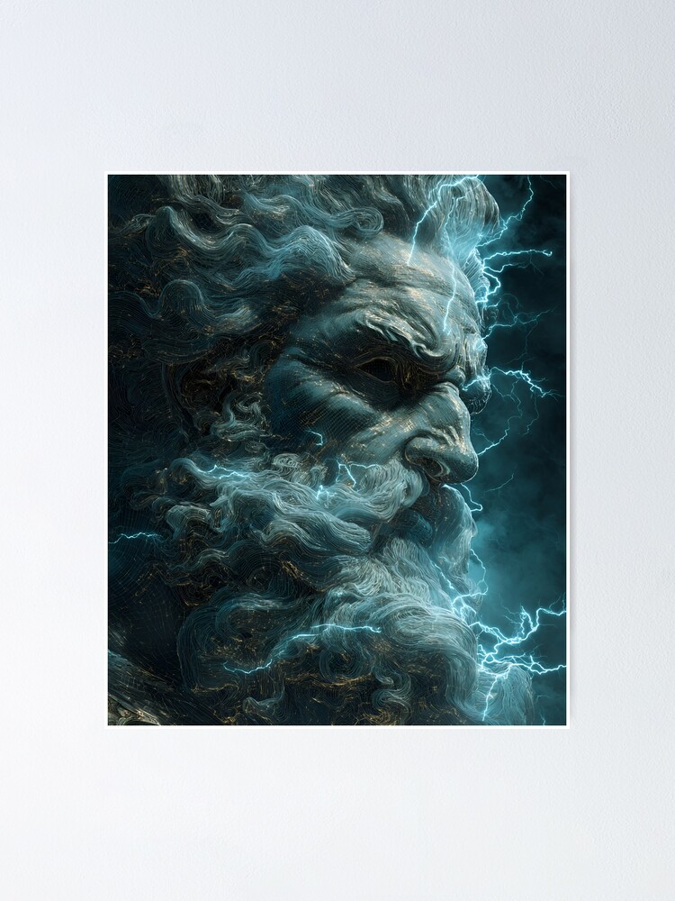 "Zeus Art" Poster for Sale by LTStudioArts | Redbubble