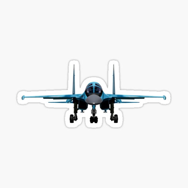 "Sukhoi Su-34" Sticker for Sale by sibosssr | Redbubble