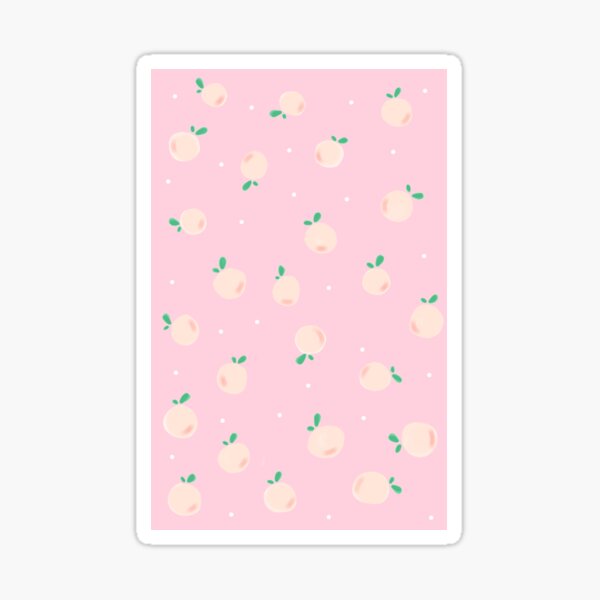 "Peachy Pink" Sticker by ruthsieroll | Redbubble