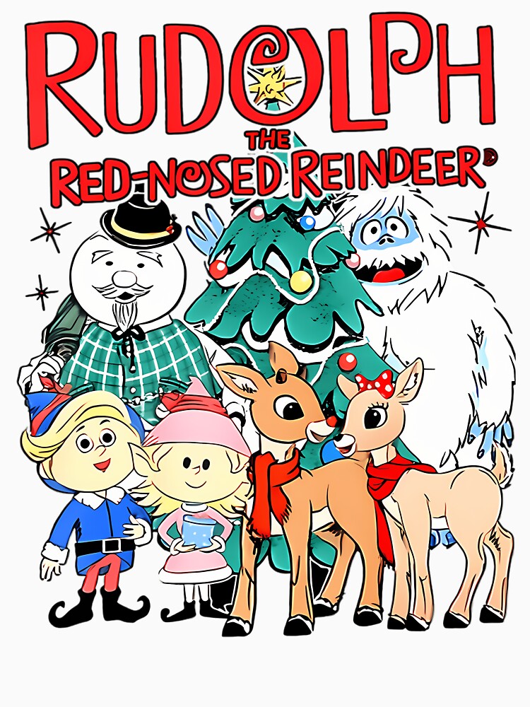 "Rudoplh and Friends Christmas Cartoon" Essential T-Shirt for Sale by ...