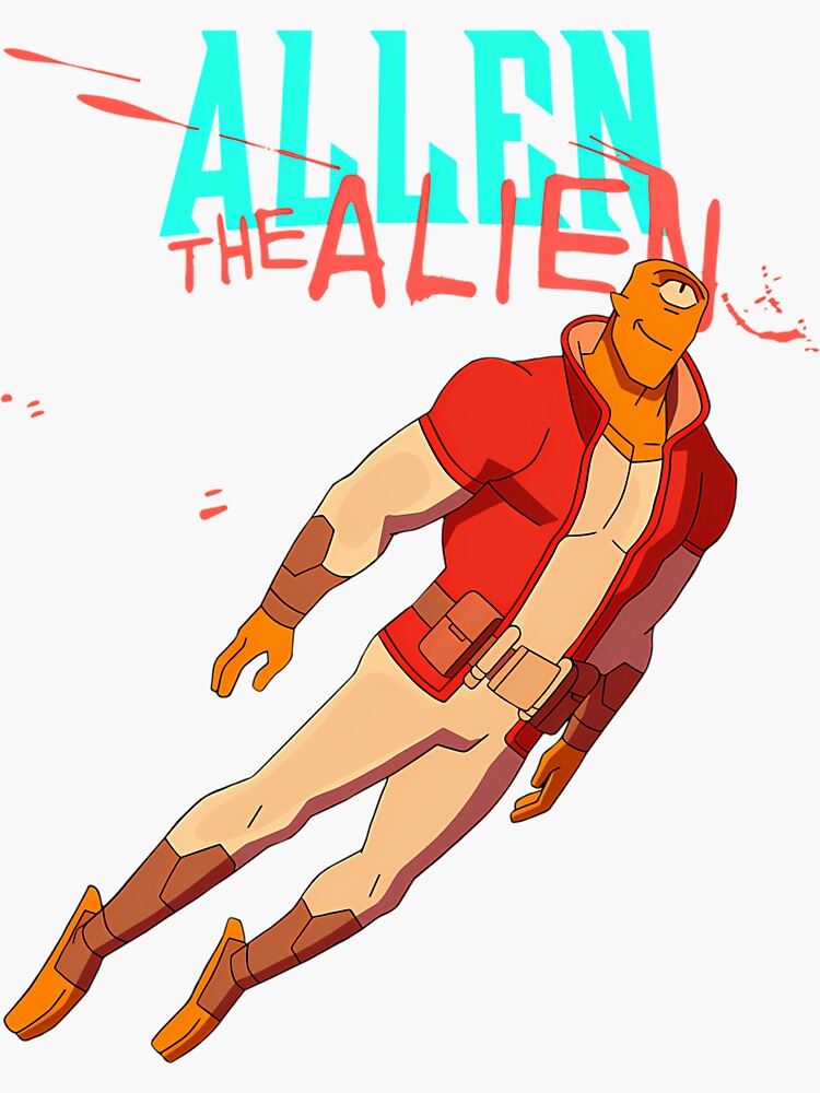 " Allen The Alien Invincible" Sticker for Sale by Anahanimnlmach ...