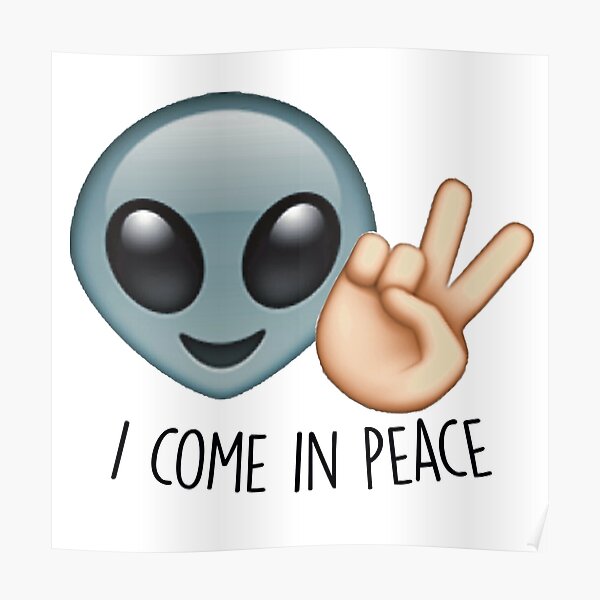 Peace Sign Emoji Posters | Redbubble