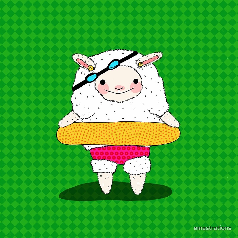 "Let's Go To A Pool (Lambie)" by emastrations | Redbubble