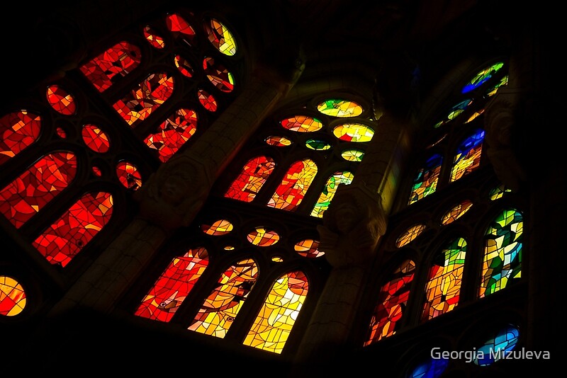 "Flamboyant Stained Glass Windows" by Georgia Mizuleva | Redbubble