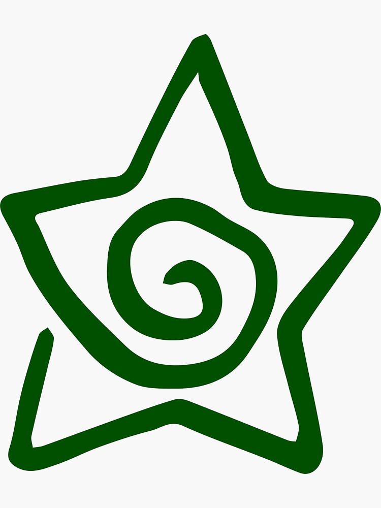 "Ryan Hulligan green star logo" Sticker for Sale by ryanhulligan ...