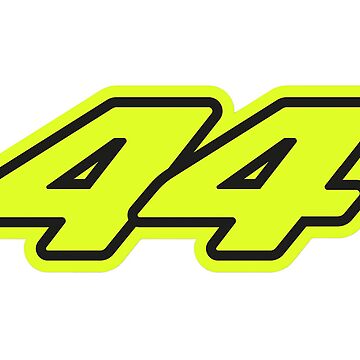 "Lewis Hamilton Number 44" Sticker for Sale by Art-by-CJ | Redbubble