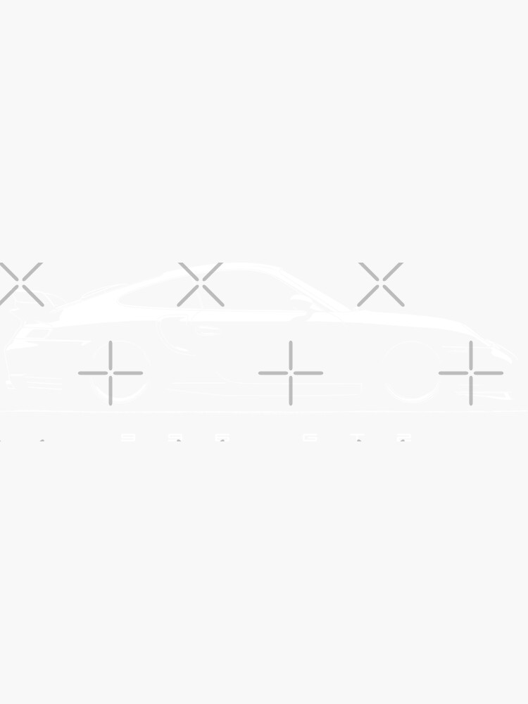 "Porsche 911 996 GT2 line illustration" Sticker for Sale by ...