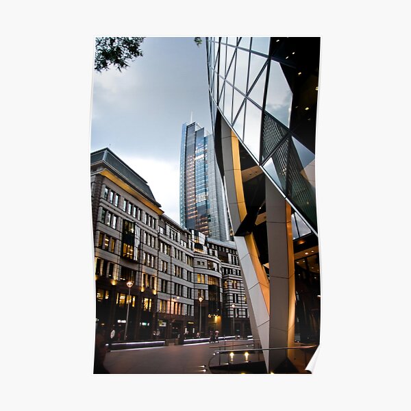 "London Gherkin industrial Centre buildings" Poster by Arch4Design ...