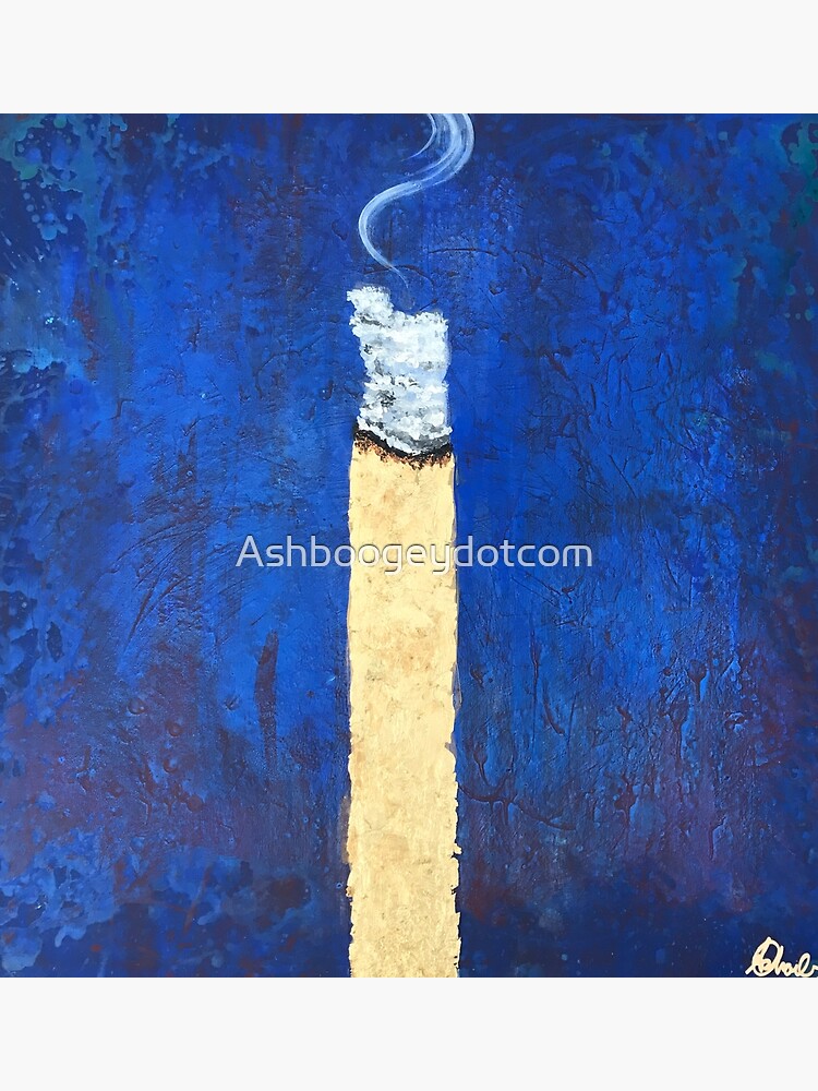 "gold blunt on a blue background" Poster for Sale by Ashboogeydotcom ...