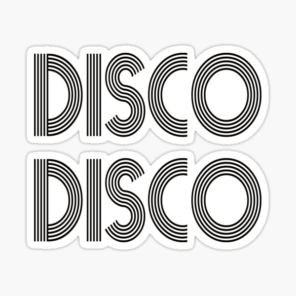"Disco Disco Party" Sticker by CatDressed | Redbubble