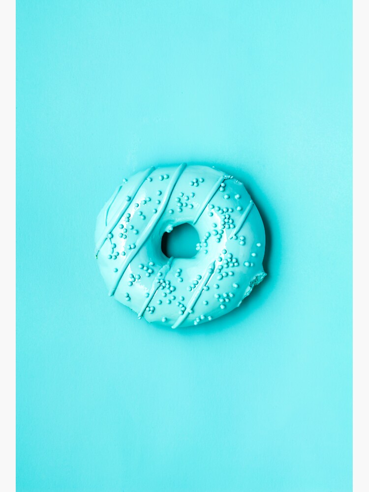 "Pastel Blue Doughnut " Sticker by newburyboutique | Redbubble