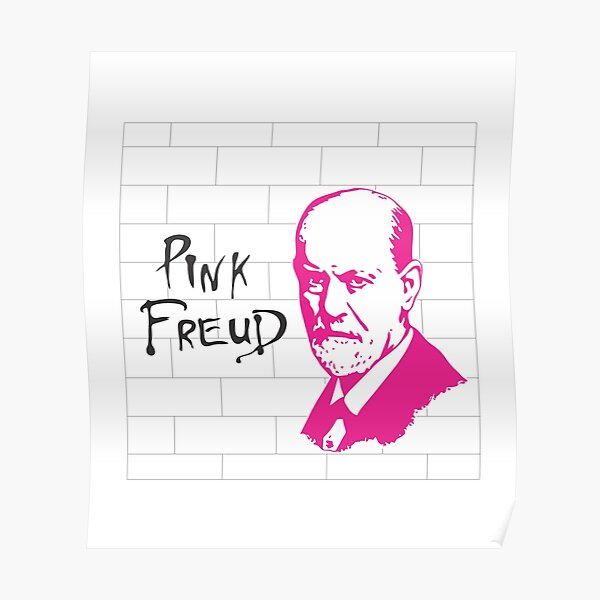 "Pink Freud" Poster by lbines | Redbubble