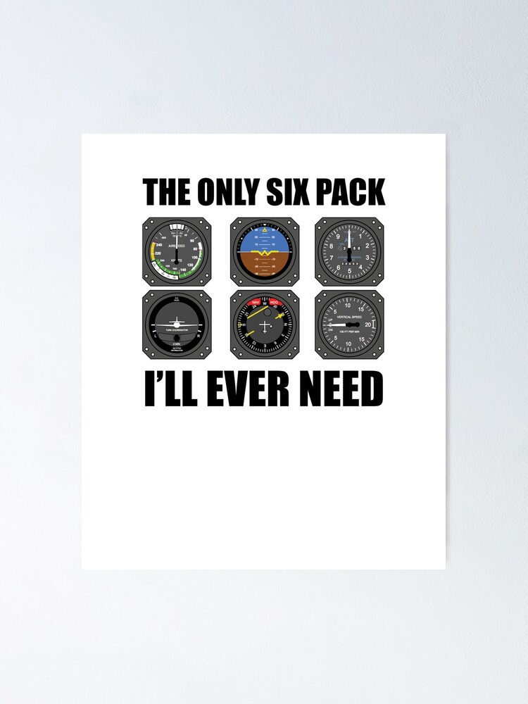 "The Only Six Pack I'll Ever Need V3" Poster by TeeTimeGuys | Redbubble
