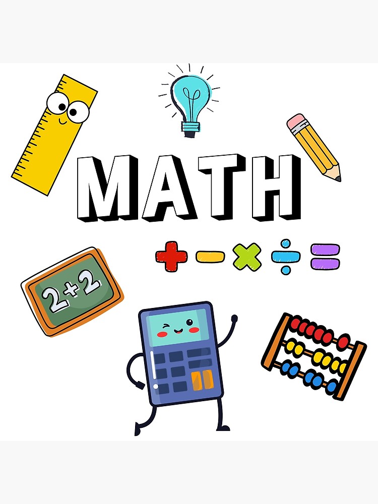 "Math School Subject" Poster for Sale by Minsley90 | Redbubble