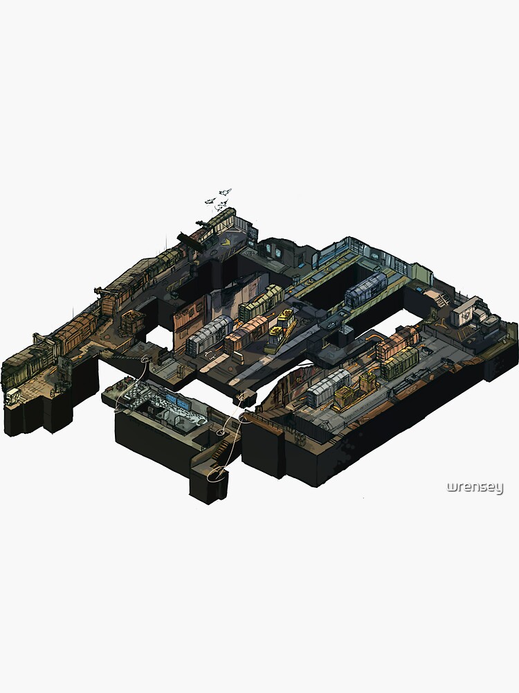 "CS: GO DE_TRAIN" Sticker by wrensey | Redbubble