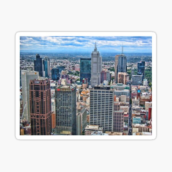 "City of Melbourne, Australia" Sticker by vadim19 | Redbubble