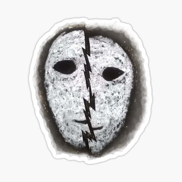 "Broken Mask" Sticker for Sale by MrNsanity | Redbubble