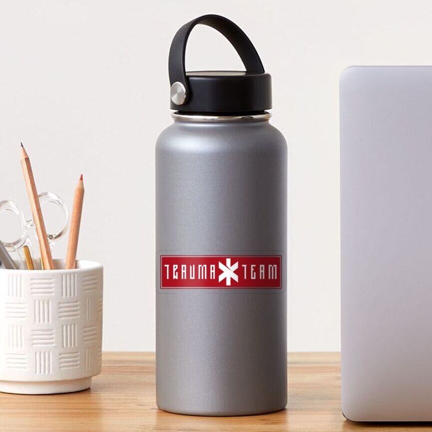 "Trauma Team Red Horizontal Logo" Sticker for Sale by US1stAmend2nd ...