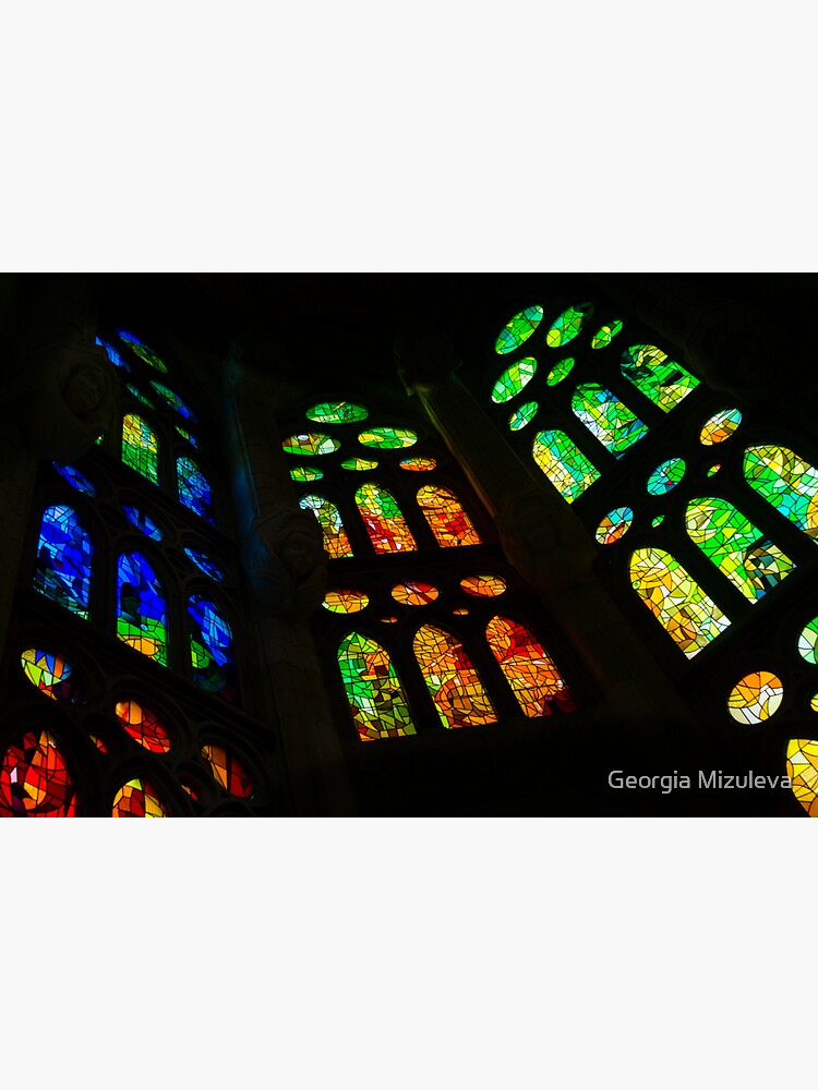 "Exuberant Stained Glass Windows" Sticker for Sale by GeorgiaM | Redbubble