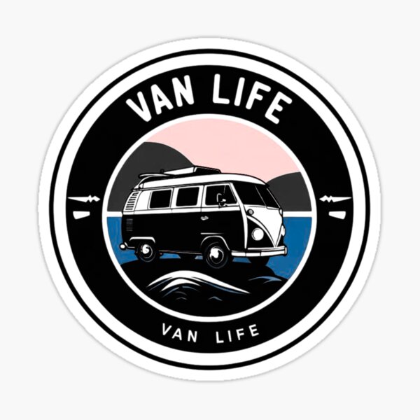 "Van Life – Emblem | PamLeeDesign" Sticker for Sale by pamleedesign ...