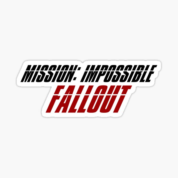 Mission Impossible Stickers | Redbubble
