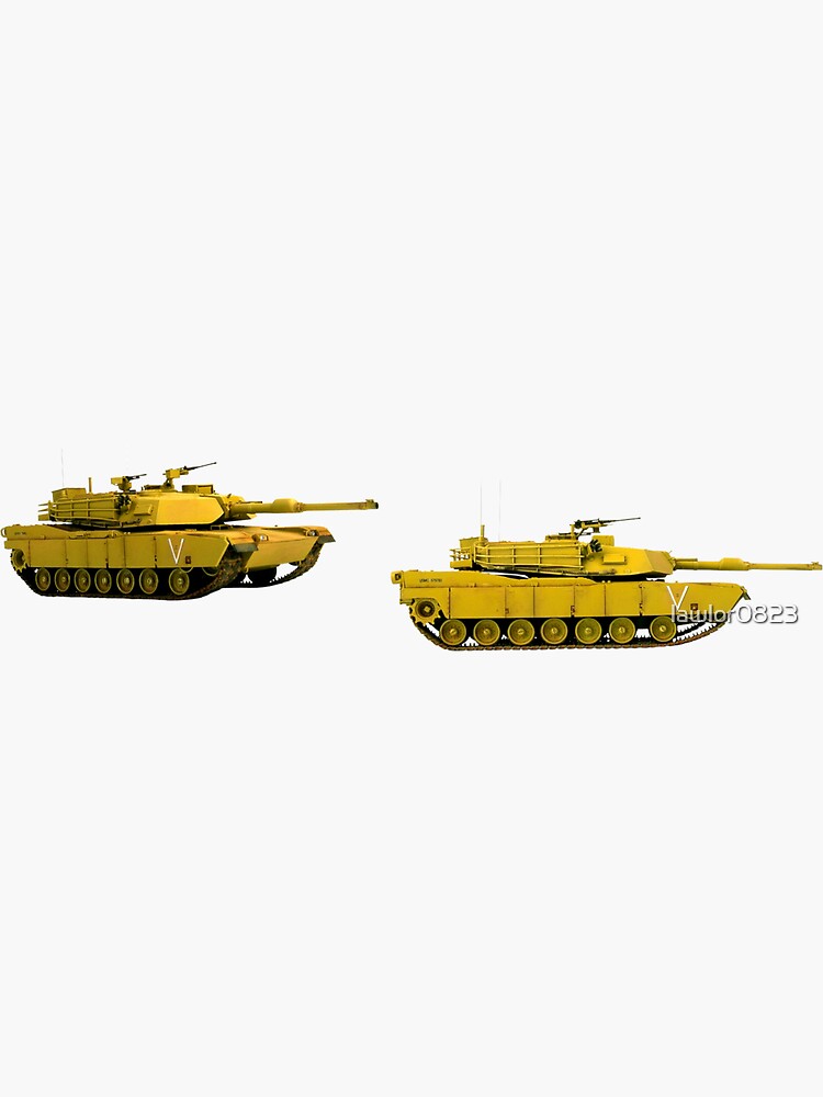 "2 pack tank stickers (Abrams) " Sticker by lawlor0823 | Redbubble
