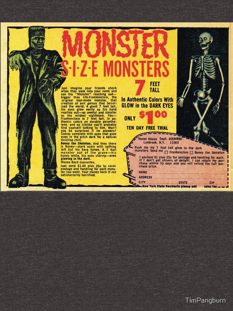 "7 ft Monster" T-shirt for Sale by TimPangburn | Redbubble | monster t ...