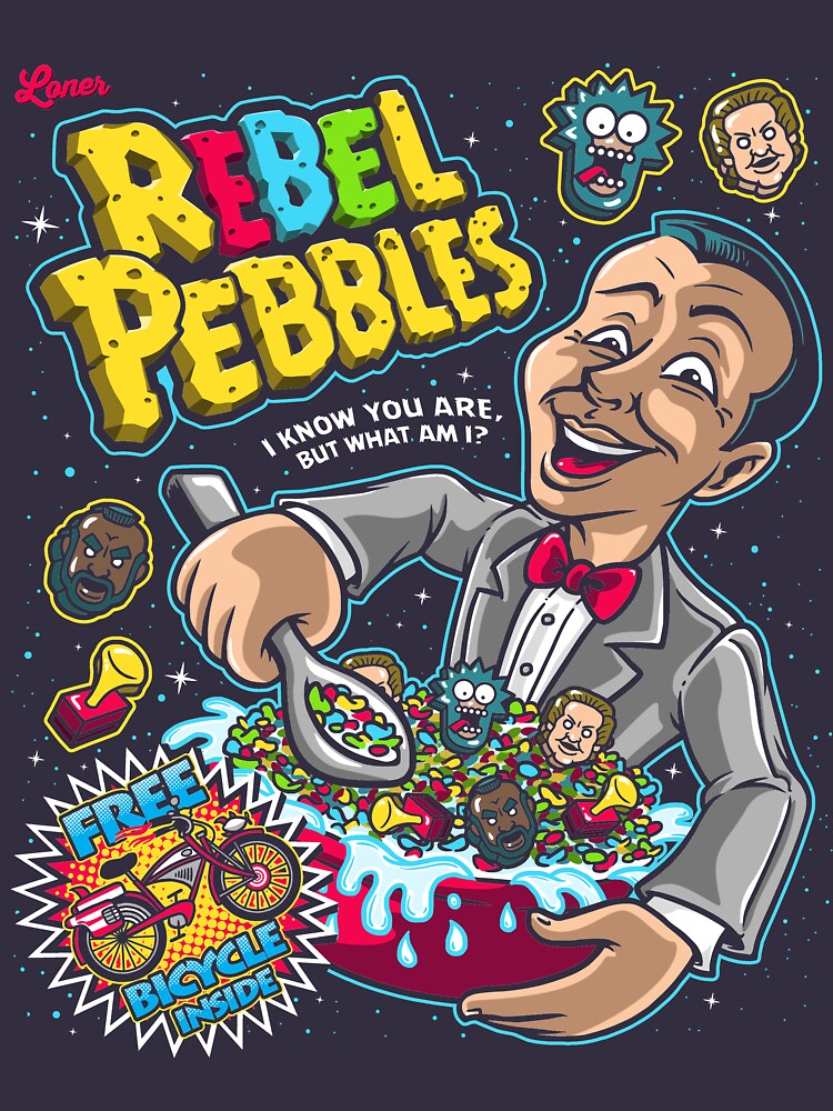 "Rebel Pebbles" T-shirt for Sale by Punksthetic | Redbubble | peewee t ...