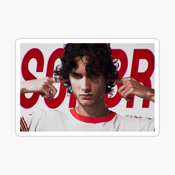 "Sombr I Barely know her Album cover art" Sticker for Sale by ...