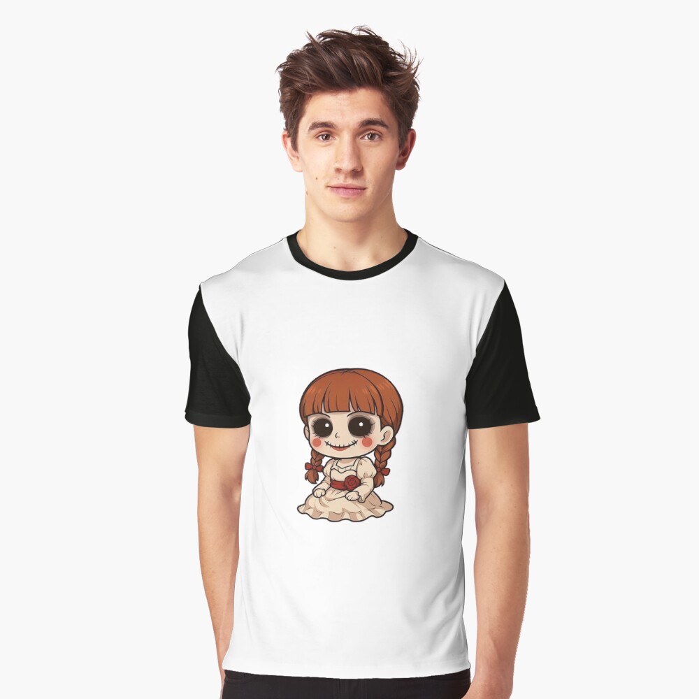 "Chibi Annabelle Cute Horror Doll PNG" Sticker for Sale by dzicon22 ...
