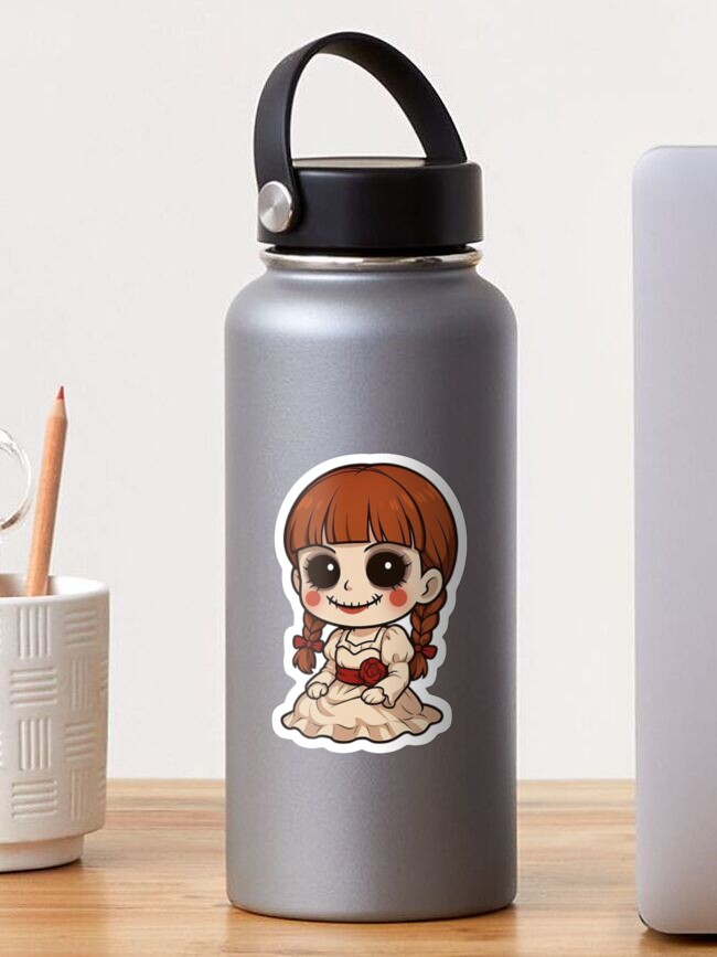"Chibi Annabelle Cute Horror Doll PNG" Sticker for Sale by dzicon22 ...