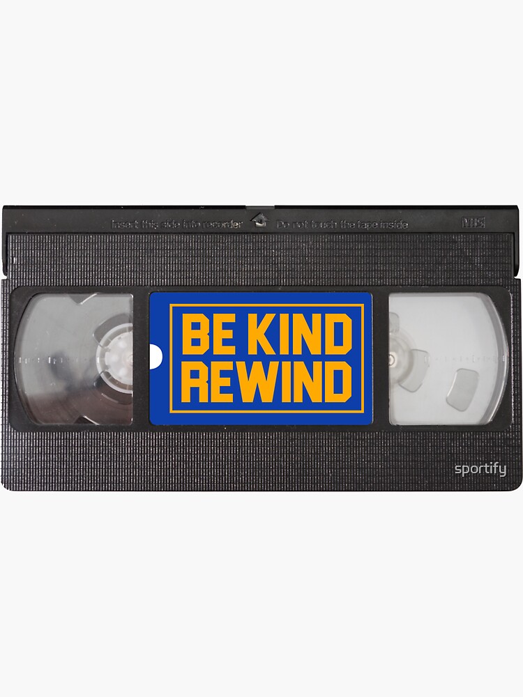 "Blockbuster Video Rental VHS - Be Kind Rewind Stickers" Sticker for ...