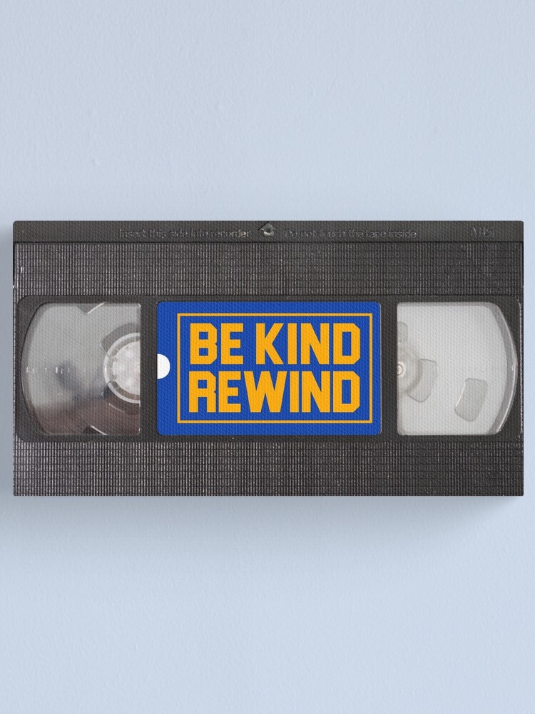 "Blockbuster Video Rental VHS - Be Kind Rewind Stickers" Canvas Print ...