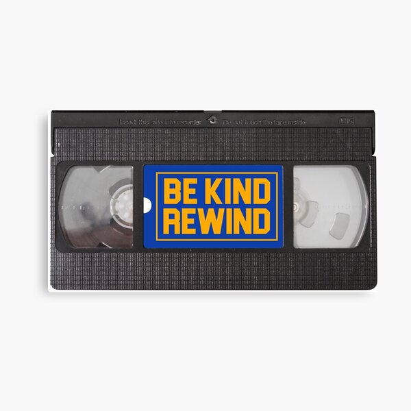 "Blockbuster Video Rental VHS - Be Kind Rewind Stickers" Canvas Print ...