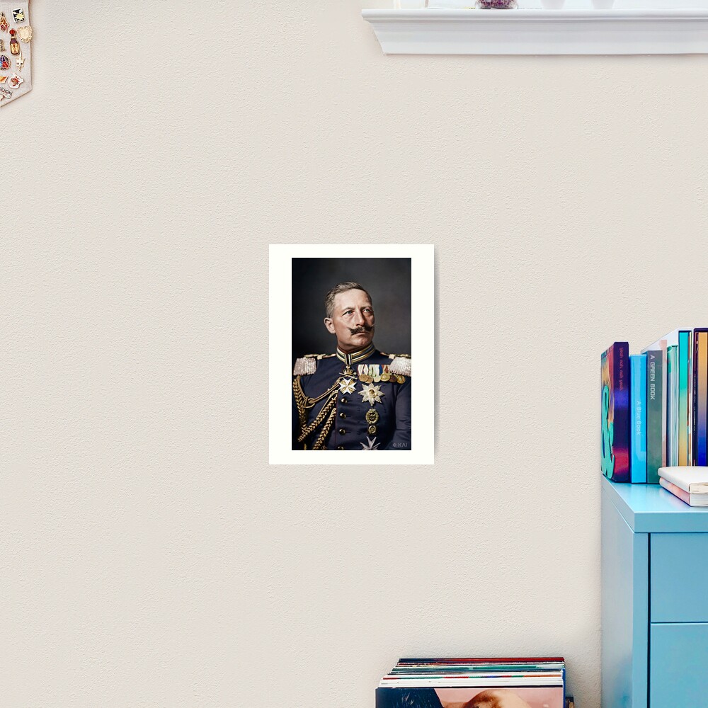 "Kaiser Wilhelm II, 1908 colorized" Art Print for Sale by KAI-Studio ...